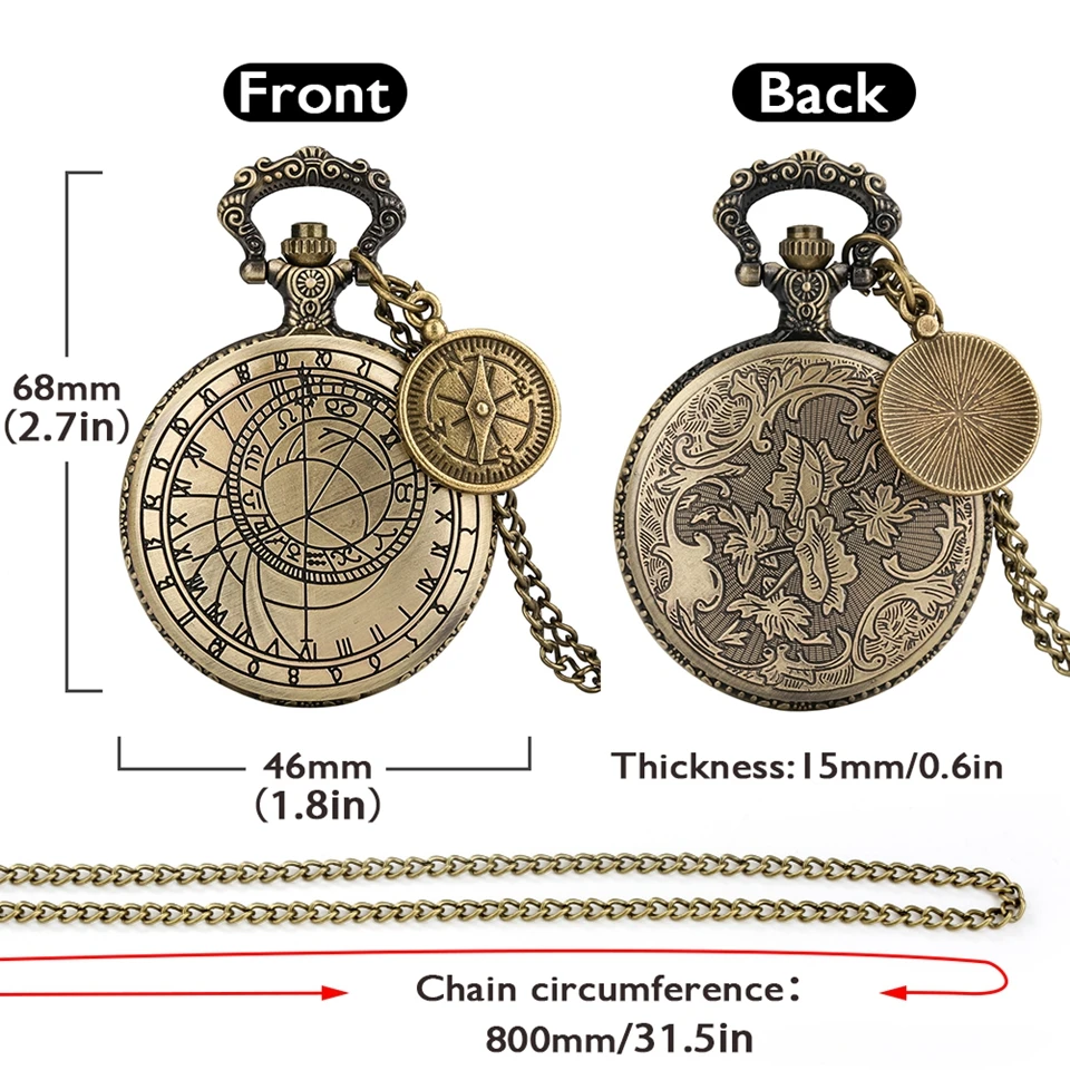 Pocket Watch Chain Drawing
