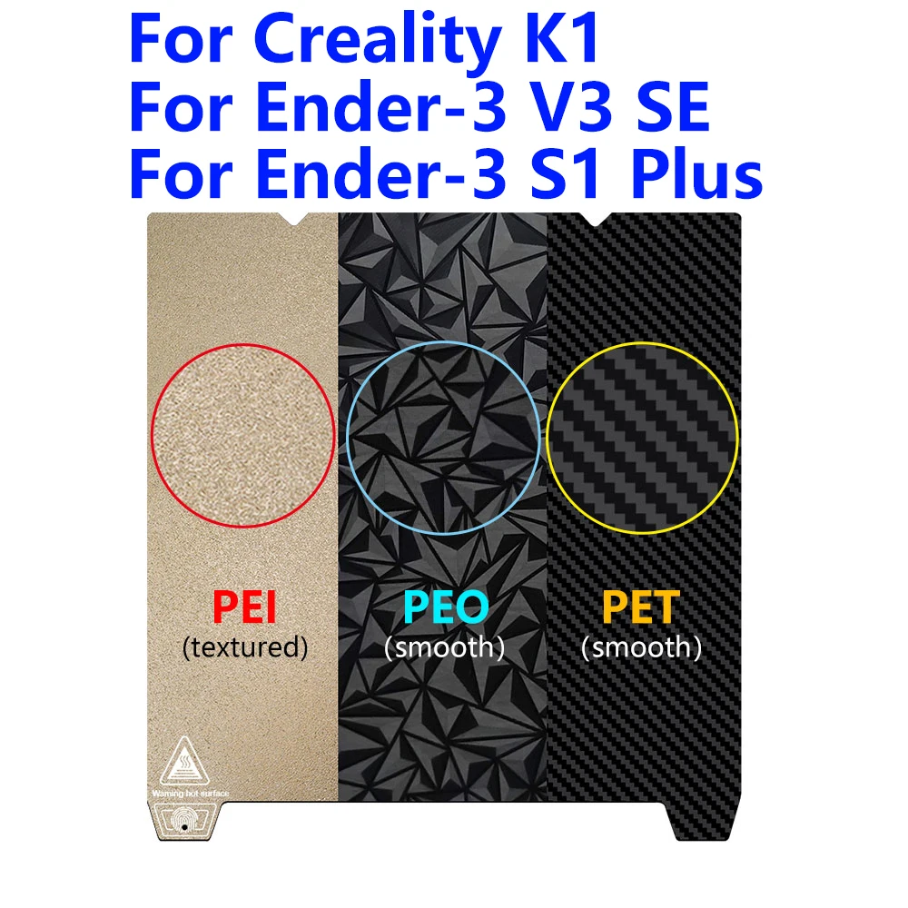 Creality-Spring-Steel-Heat-Bed-para-impressora-3D-PEO-PET-placa-de ...