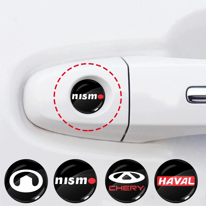 Car Door Lock Keyhole Stickers Car Logo decoration sticker Decals For ...