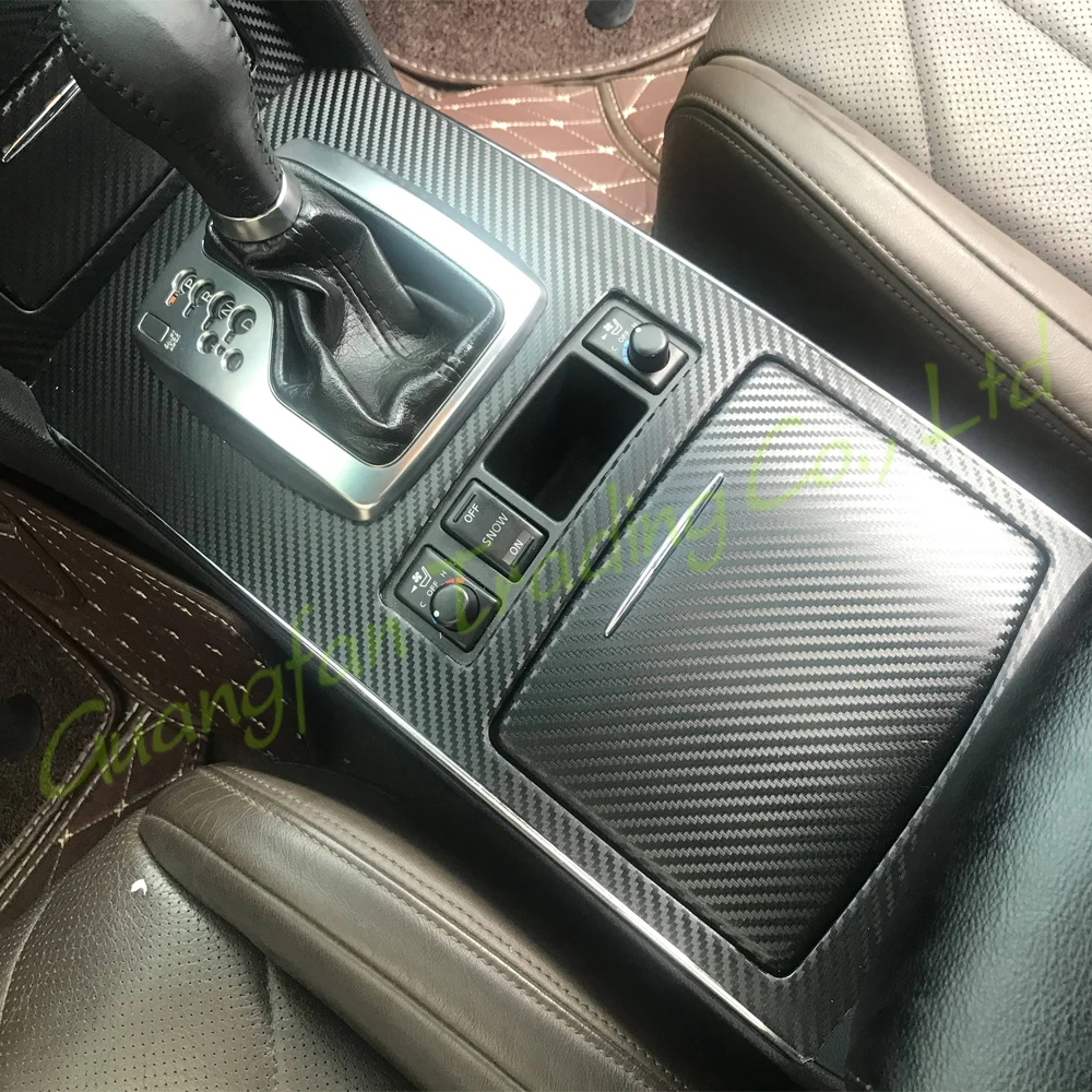 3D/5D Carbon Fiber Car Interior Center Console Cover Color Change ...