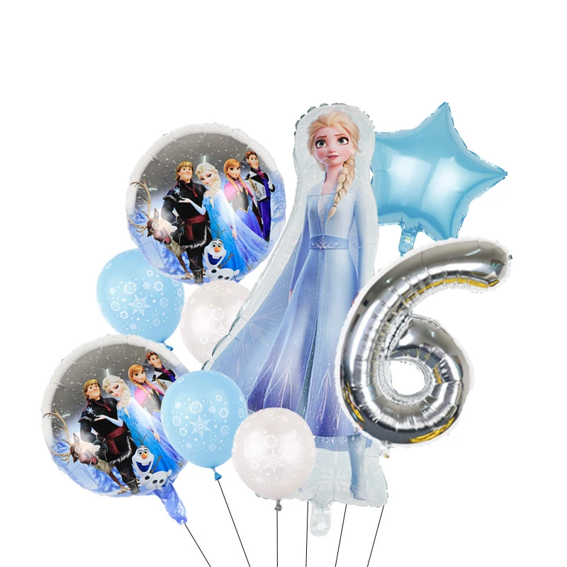 Decoración para fiesta de cumpleaños de Frozen de Disney, Reina de las ...