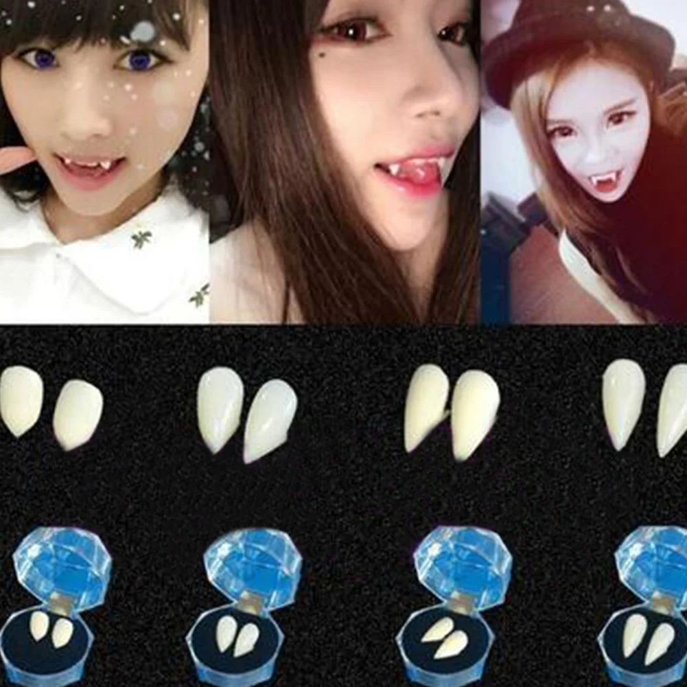 Halloween Cosplay Vampire Teeth Hip Hop Tooth Cap Top Horror Zombie ...