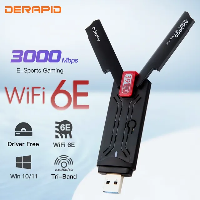 Usb Network Card Wireless 300 | Wifi Card Adapter Ax3000 | Wifi 6 Card ...