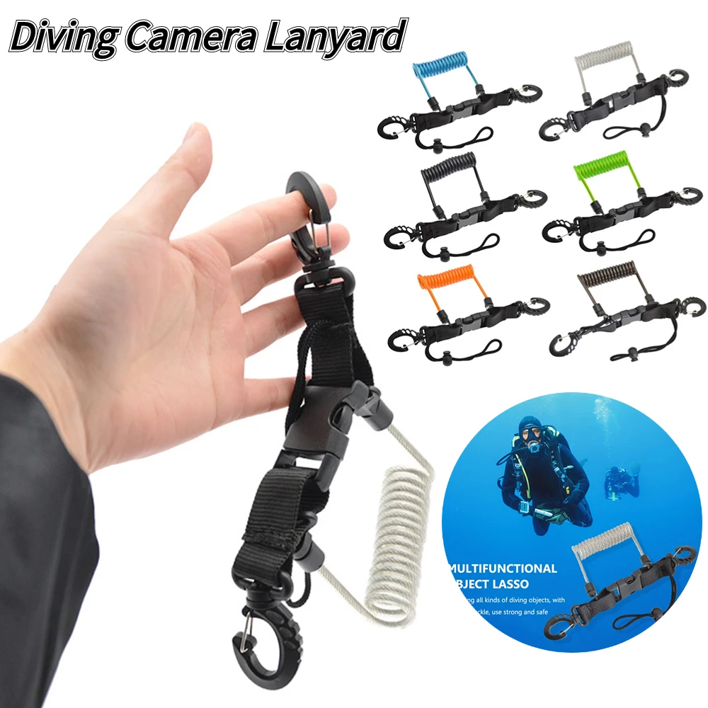 TPU-Camera-Anti-lost-Rope-Quick-Release-Buckle-Spiral-Spring-Coil ...