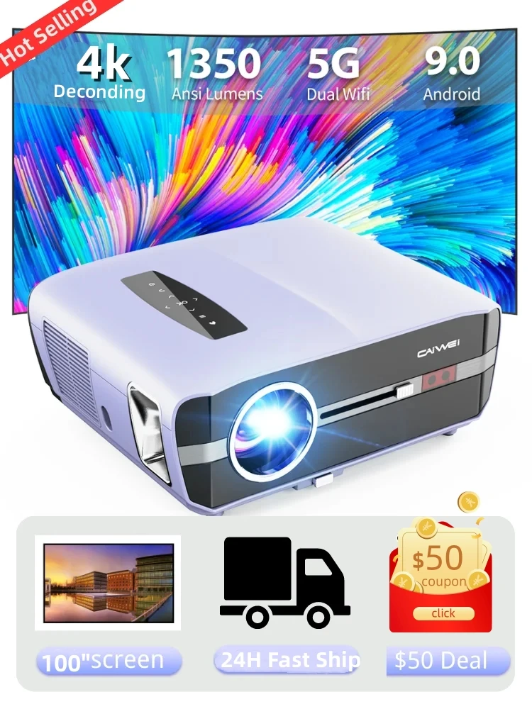 Ultra-HD-4k-Projector-1350ANSI-Lumens-PK-dLp-lAsEr-Home-Theater-Smart ...