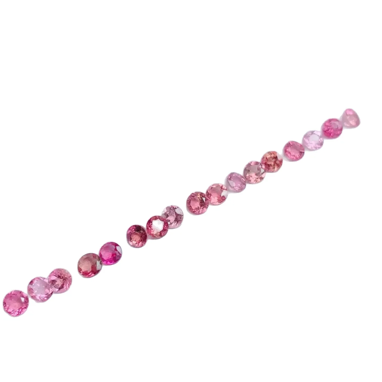 Factory Wholesale 100% Real Natural Round Pink Tourmaline Gemstone ...