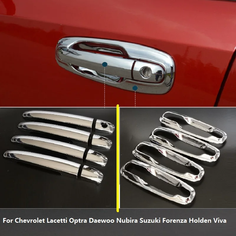 Chrome Door Handle Cover Stickers Car Styling For Chevrolet Lacetti ...