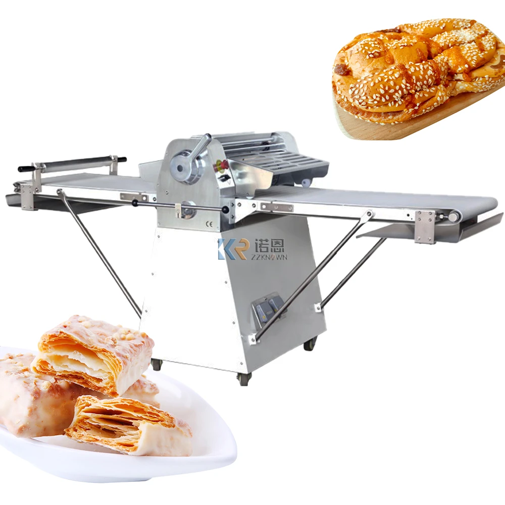 Automatic-Pastry-Machine-Bench-Sheeter-For-Bakery-Puff-Pastry-Dough ...