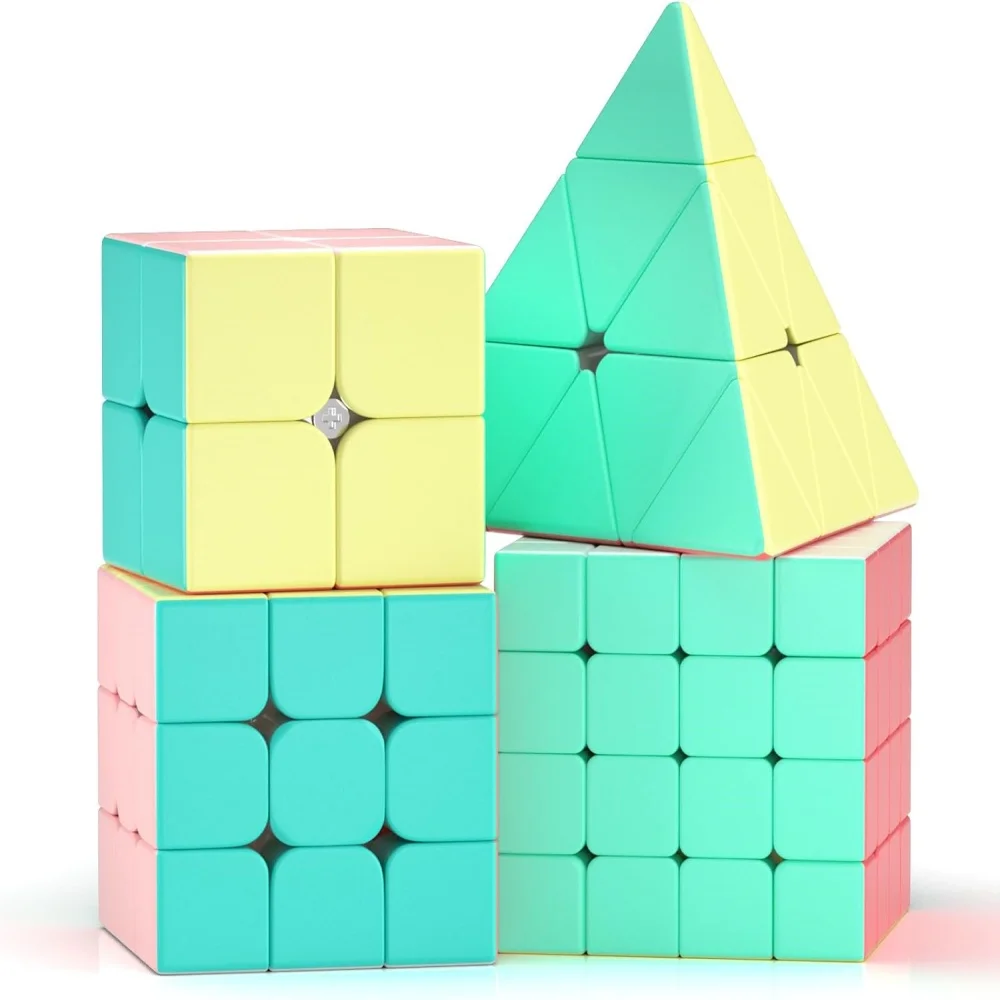 MeiLong-Speed-Cube-Set-2x2-3x3-4x4-Pyramid-Cube-Stickerless-Fast-Cube ...