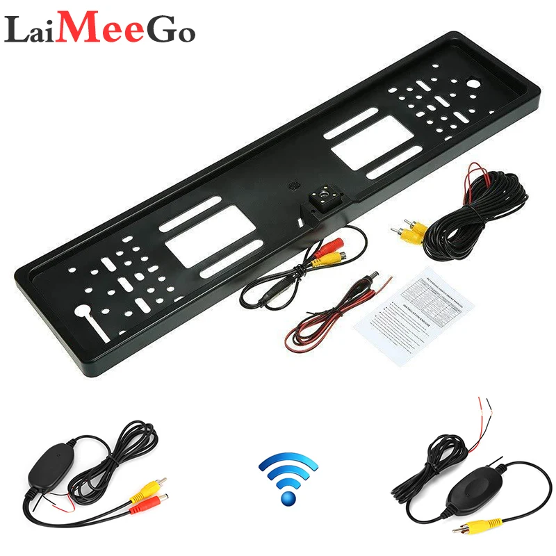 2.4g Wireless Universal European Car License Plate Frame Auto Number ...