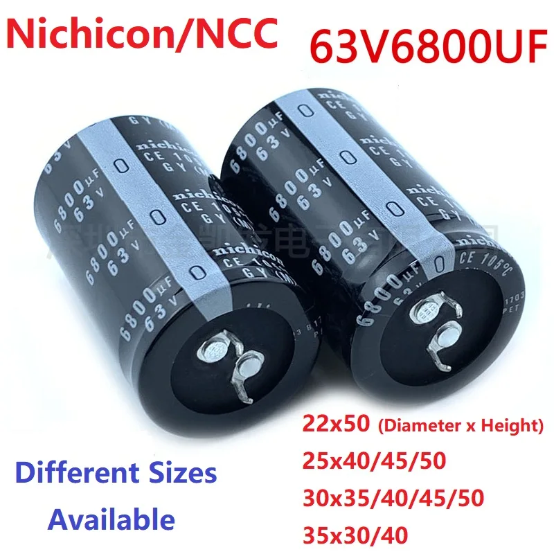 2Pcs-Lot-Japan-Nichicon-NCC-6800uF-63V-63V6800uF-22x50-25x40-45-50 ...
