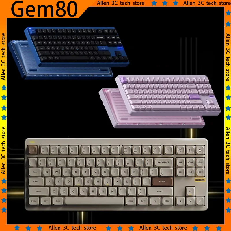 Nuphy-Gem80-Mechanical-Keyboard-Wireless-Bluetooth-Keyboard-Tri-Mode ...
