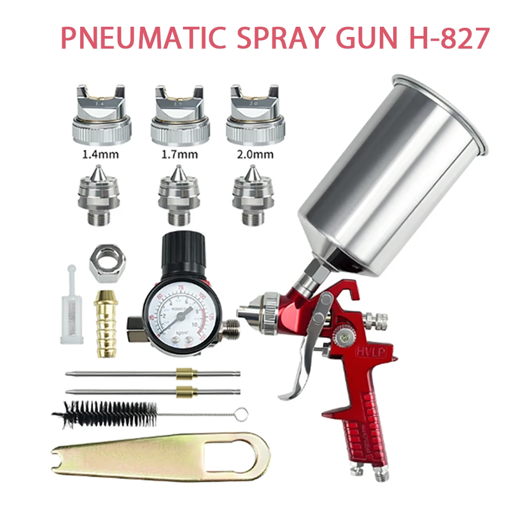 Automotive-Paint-Spray-Gun-Set-Gravity-Feed-with-1-4mm-1-7mm-2-0mm ...