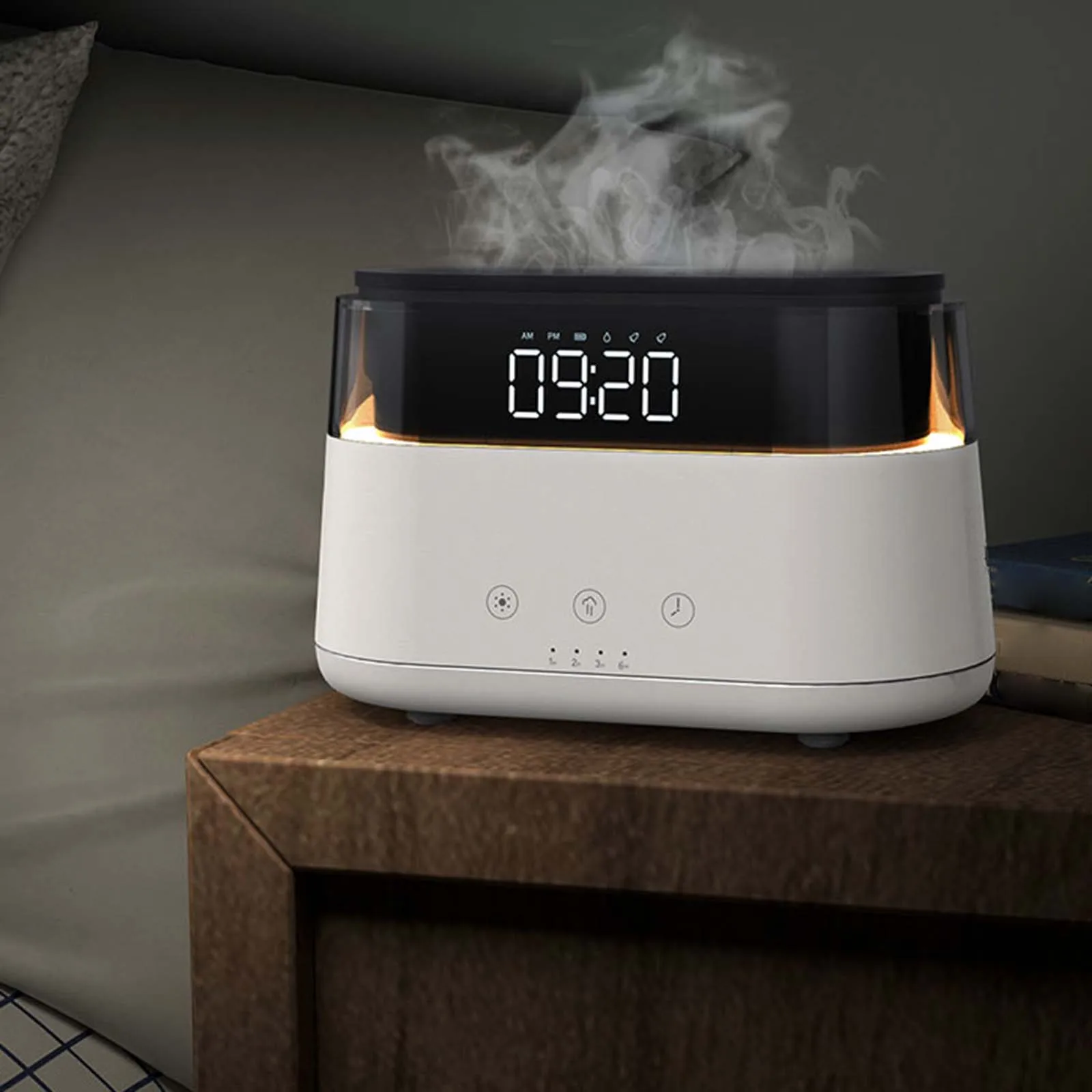 180ml-Air-Humidifier-with-Night-Light-Mist-Purifier-Maker-with-Watch ...