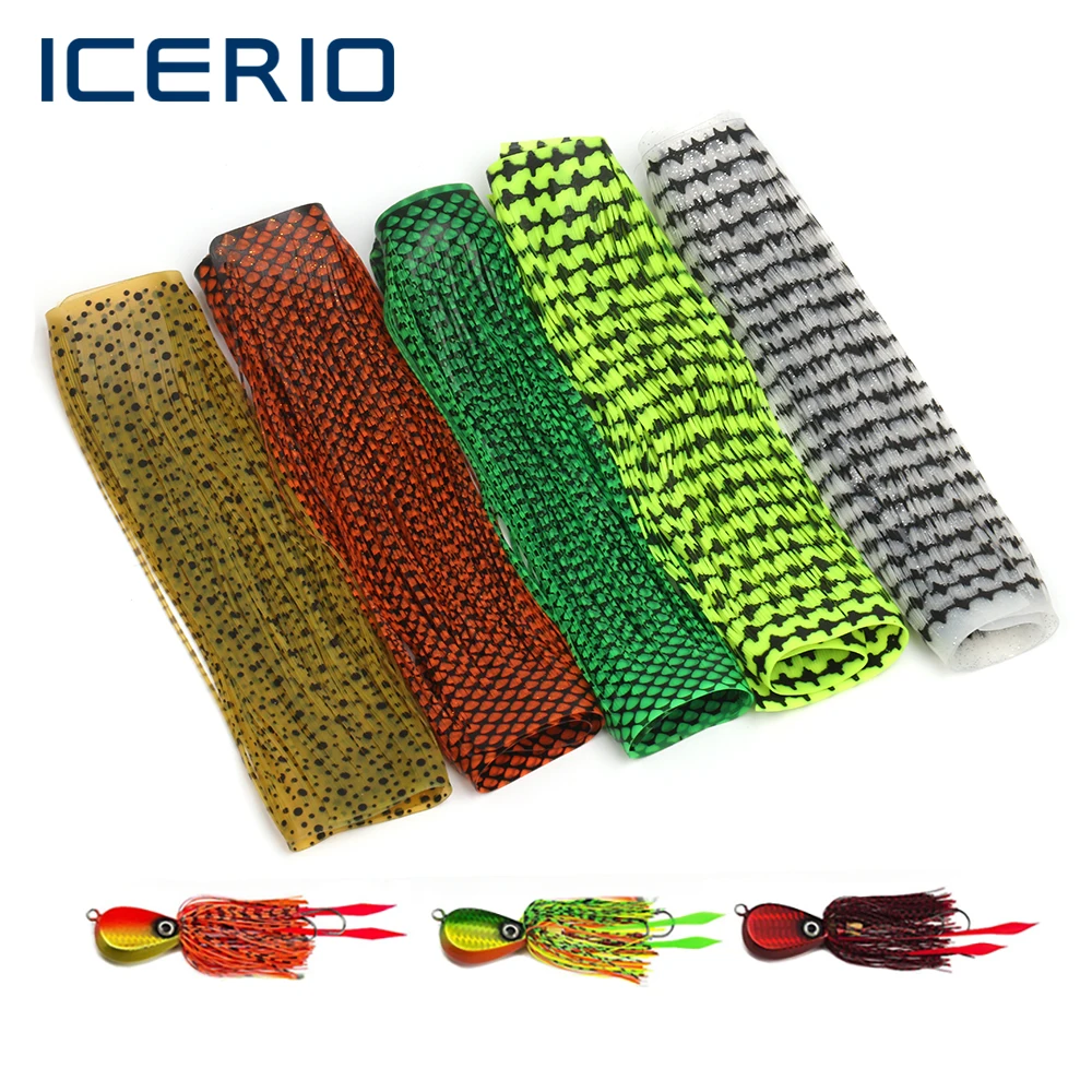 ICERIO-Fishing-Lure-Silicone-Skirt-Layers-for-DIY-Spinner-Rubber-Jigs ...