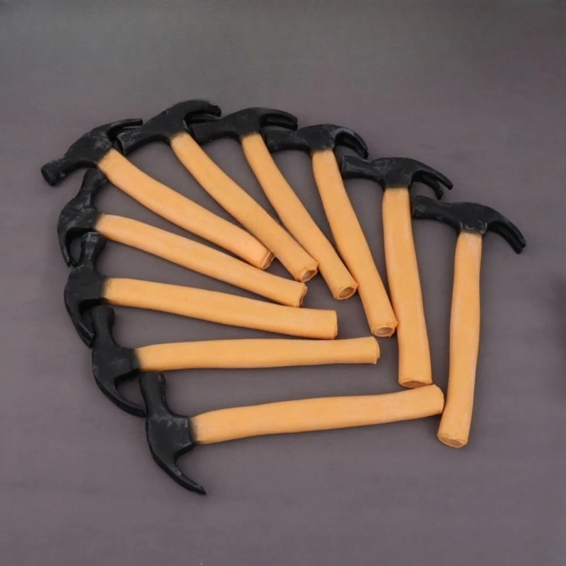 Magic Fake Hammer Prank Set - Realistic Rubber Mallet & Claw Hammer ...