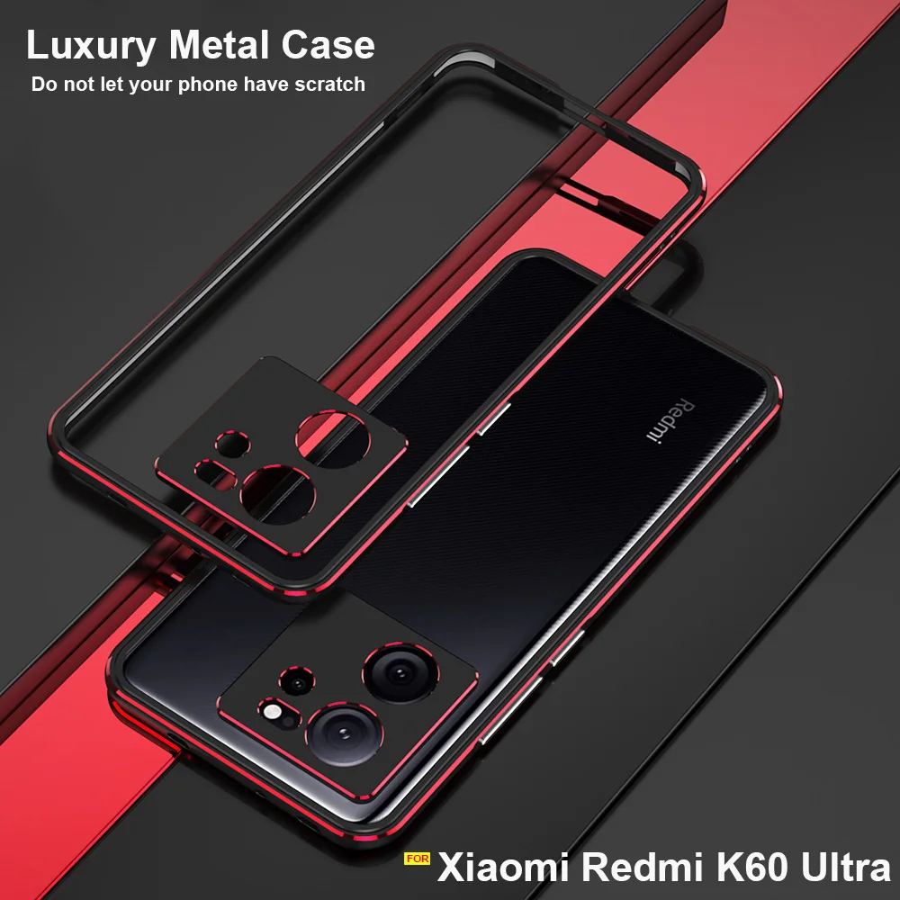 Luxury Glossy Aluminum Alloy Case for Xiaomi Redmi K60 Ultra Phone Case ...