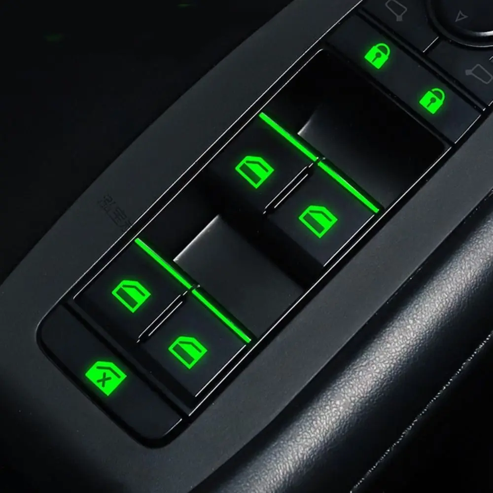 Car-Window-Button-Sticker-Luminous-Sticker-Lifter-Switch-Sticker ...