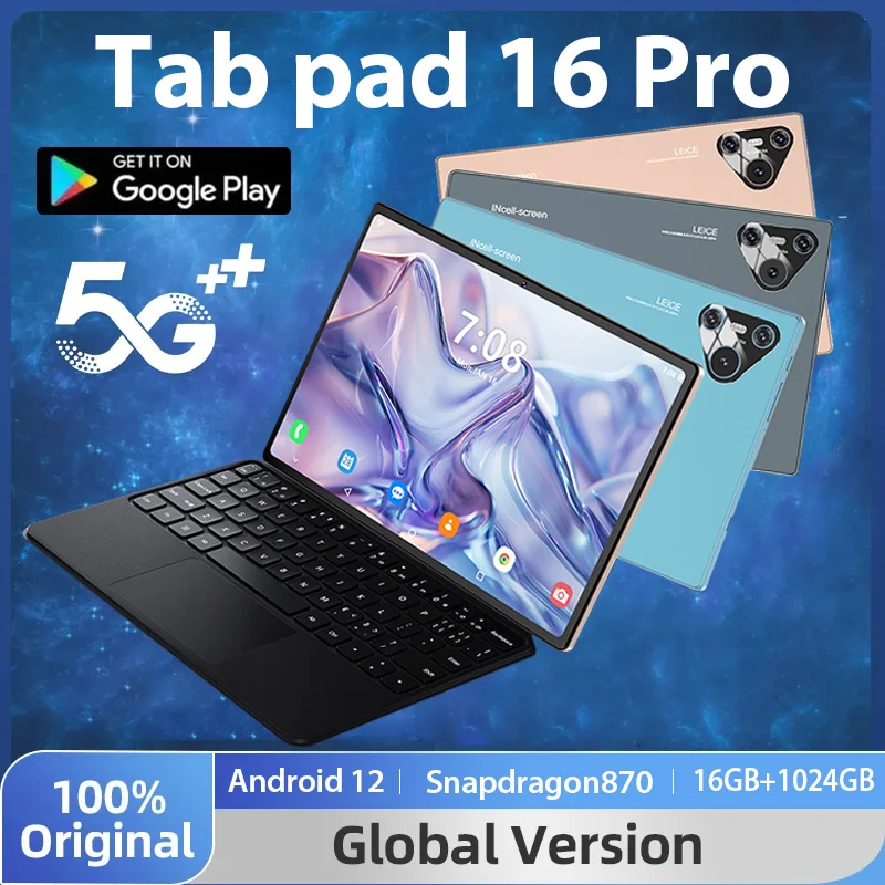 2024-New-Pad-16-Pro-Tablet-10000mAh-10-1-inch-16GB-1TB-5G-Dual-SIM ...