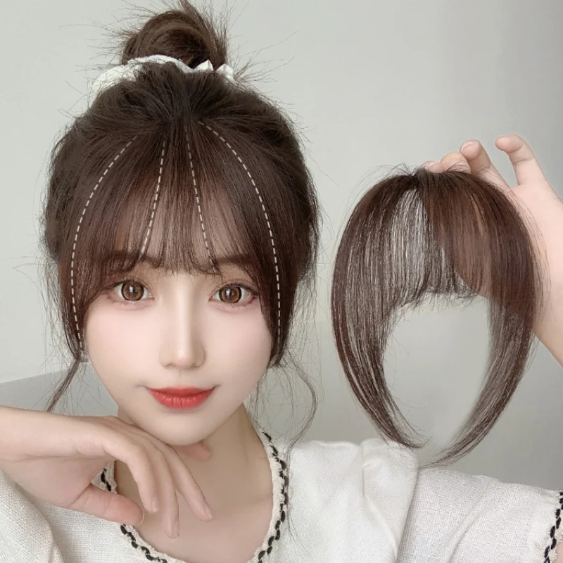 Fake-Air-Bangs-Hair-Styling-Tools-Hair-Clip-In-Extension-Synthetic-Hair ...
