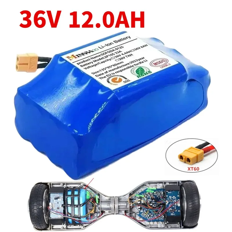 2024-Upgrade-36V-12000mAh-Battery-Pack-Rechargeable-Lithium-ion-battery ...