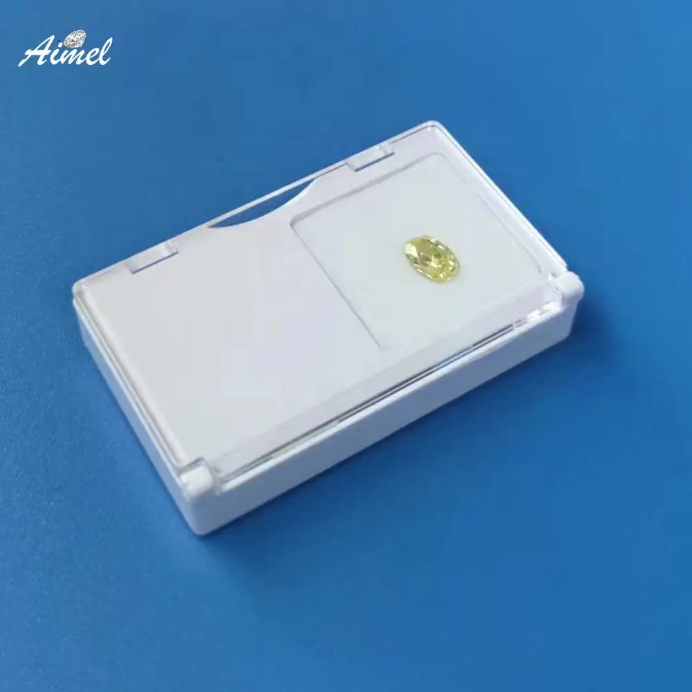 White-Loose-Diamond-Storage-Box-Gems-Jewelry-Display-Case-Stone ...