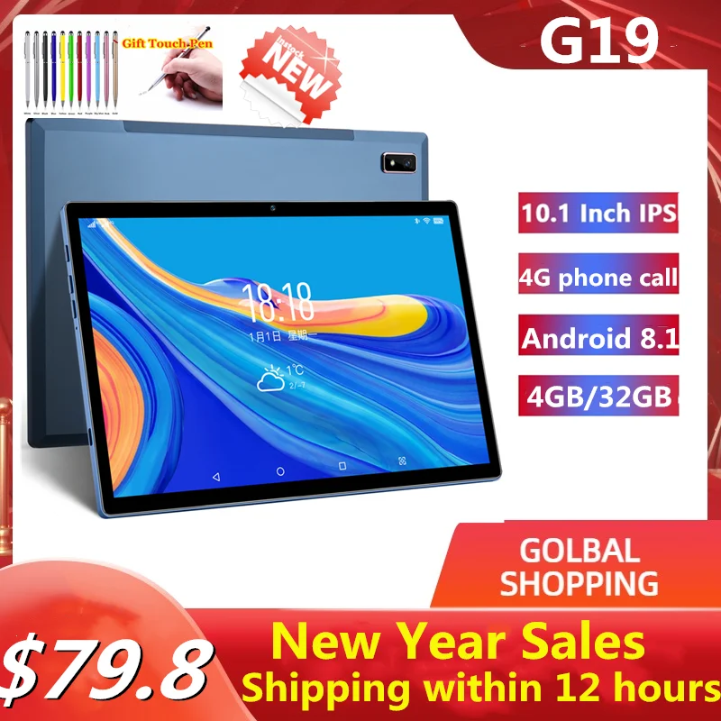 Newest Sales 4GRAM+32GROM 10.1 Inch Android 8.1 Tablet PC 4G Lte Phone ...