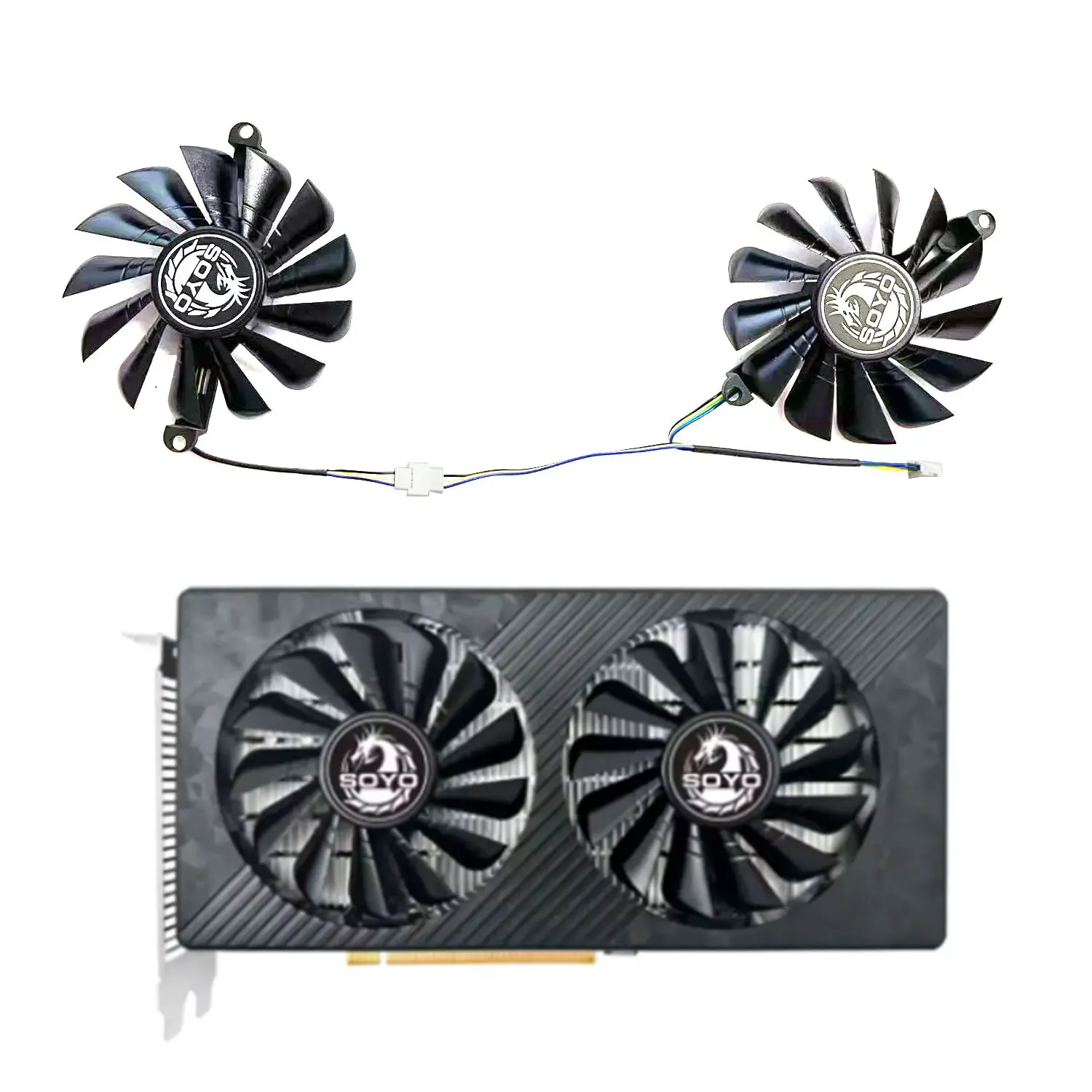 New 85MM 4PIN SOYO RX 580 GPU Fan Replacement for SOYO RX 580 2048sp ...