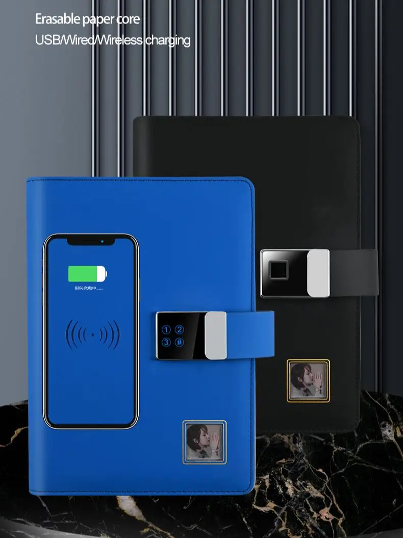 Hot-Business-Gift-Set-Fingerprint-Notebook-NFC-Smart-Screen-Digital ...
