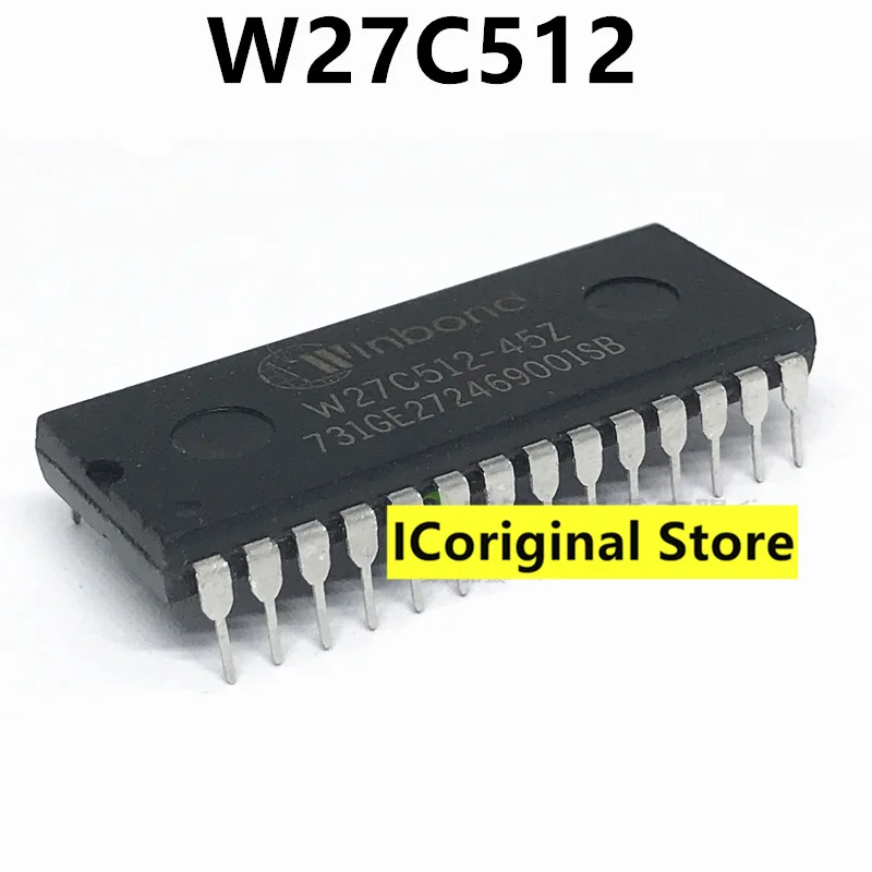 New and original W27C512-45Z Into the DIP-28 Memory chips 27C512 Memory ...