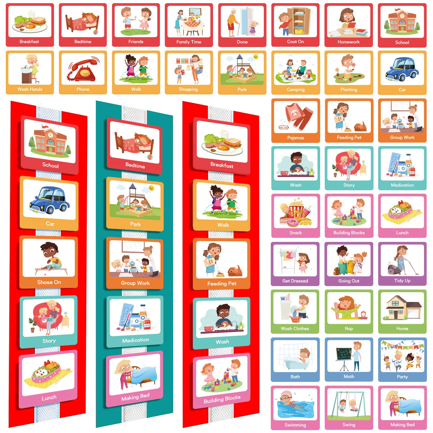 Children-s-Visual-Time-Chart-Non-Verbal-Communication-Visual-Assistance ...