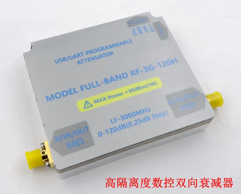LF-3GHZ-120DB Bidirectional RF Numerical Control Attenuator 0.25DB St ...