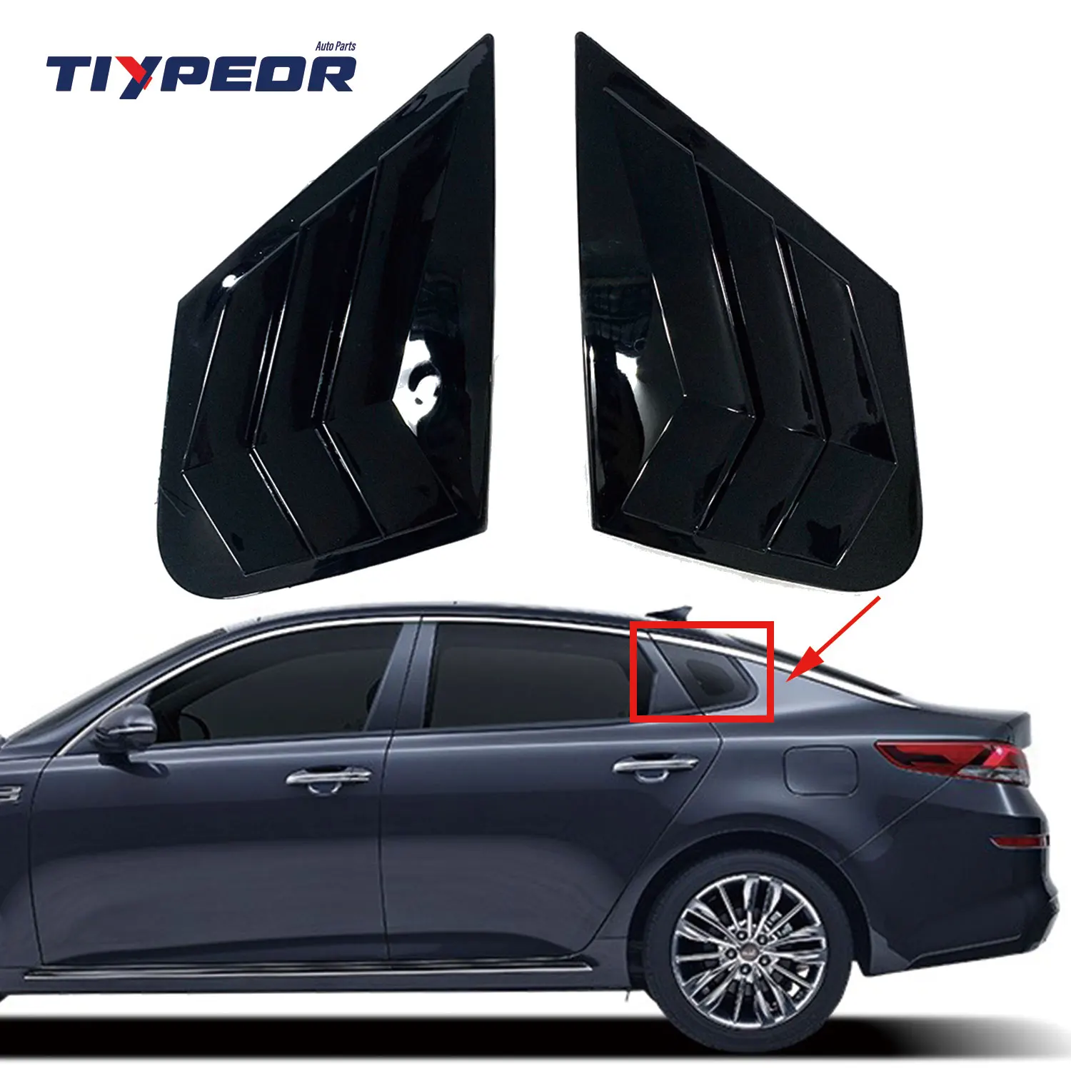 Tiypeor-Sporty-Car-Rear-Side-Window-Louvers-For-Kia-K5-Optima-2016-2019 ...