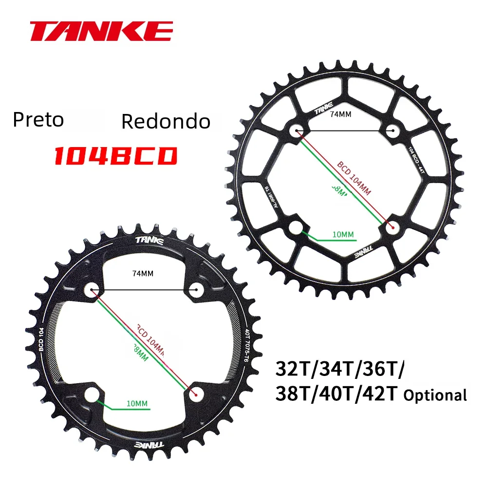 TANKE-MTB-Ultraleve-Rodada-Chainring-Estreito-Largo-Mountain-Bike ...