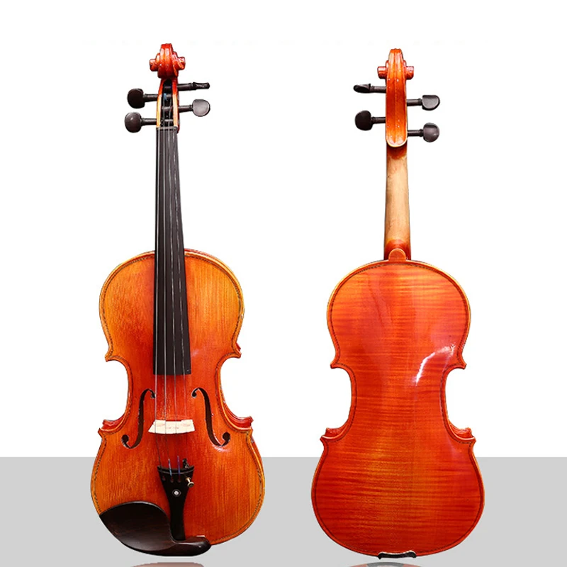 Italian European style professional violin 4/4 ebony accessories hand ...