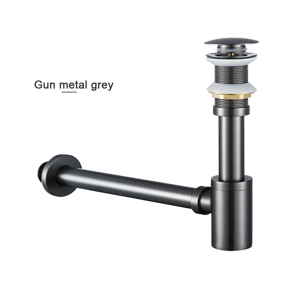 Gun Metal Grey Wash Basin Waste Trap – Assorted Produce