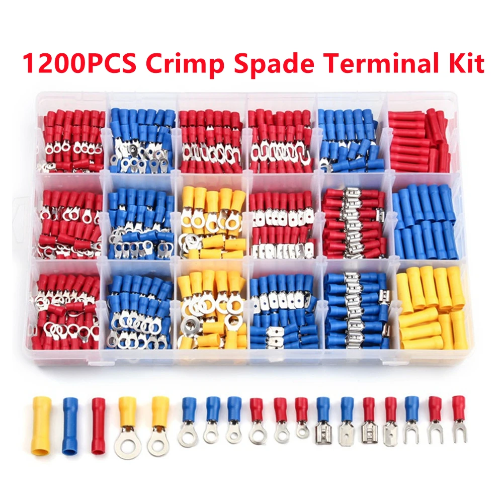 Crimp-Spade-Terminals-Assorted-Electrical-Wire-Cable-Connector-Kit ...