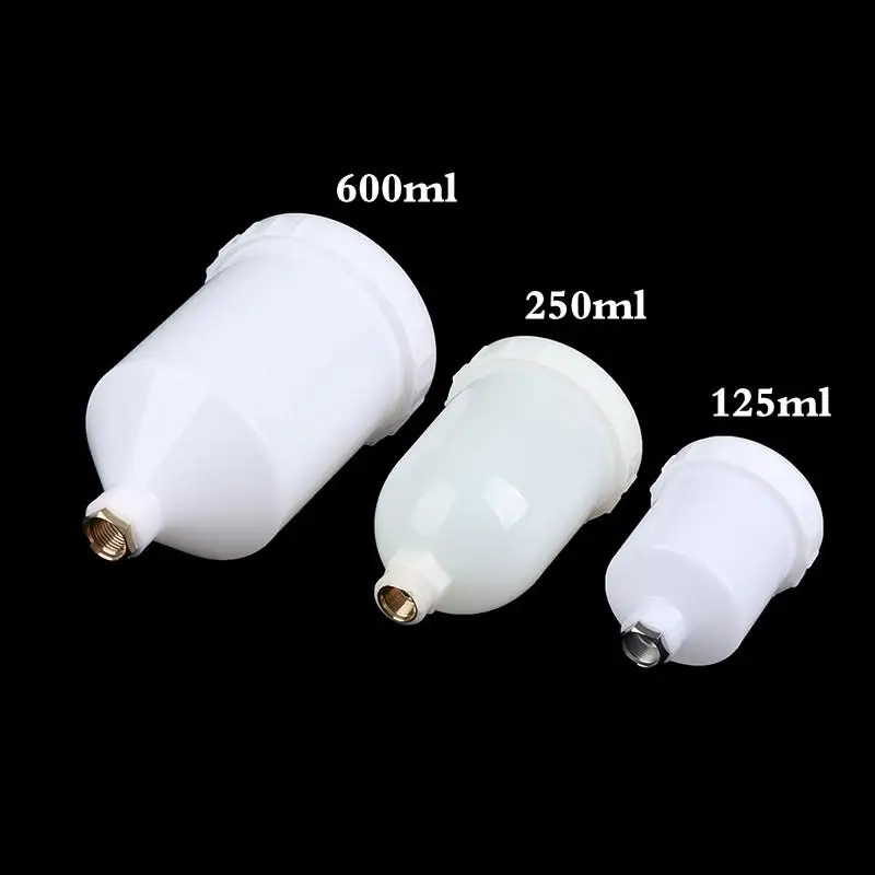 125/250/600ml Plastic Spray Paint Cup Sprayer Cup Air Gravity Feed ...