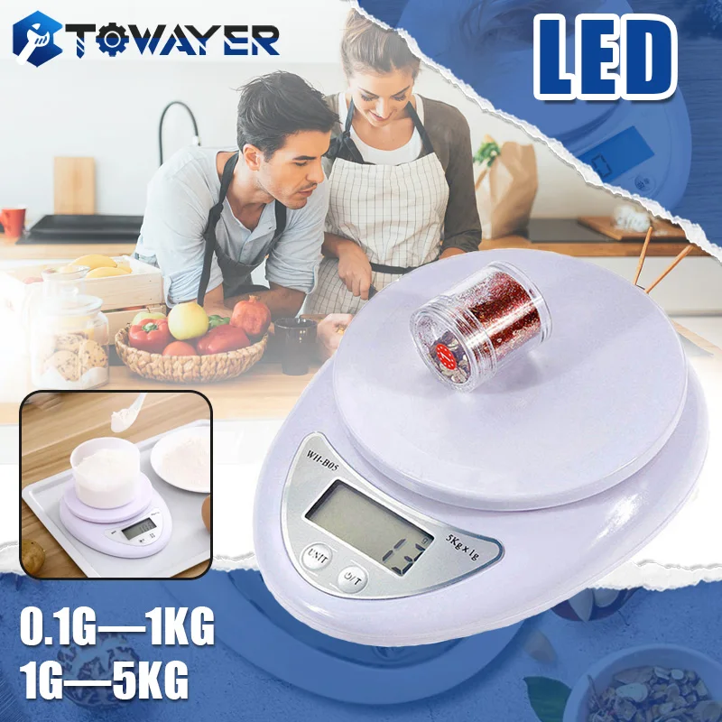 Towayer-Portable-Digital-Scale-LED-Electronic-Scales-Postal-Food-Measuring-Weight-LED-Electronic ...