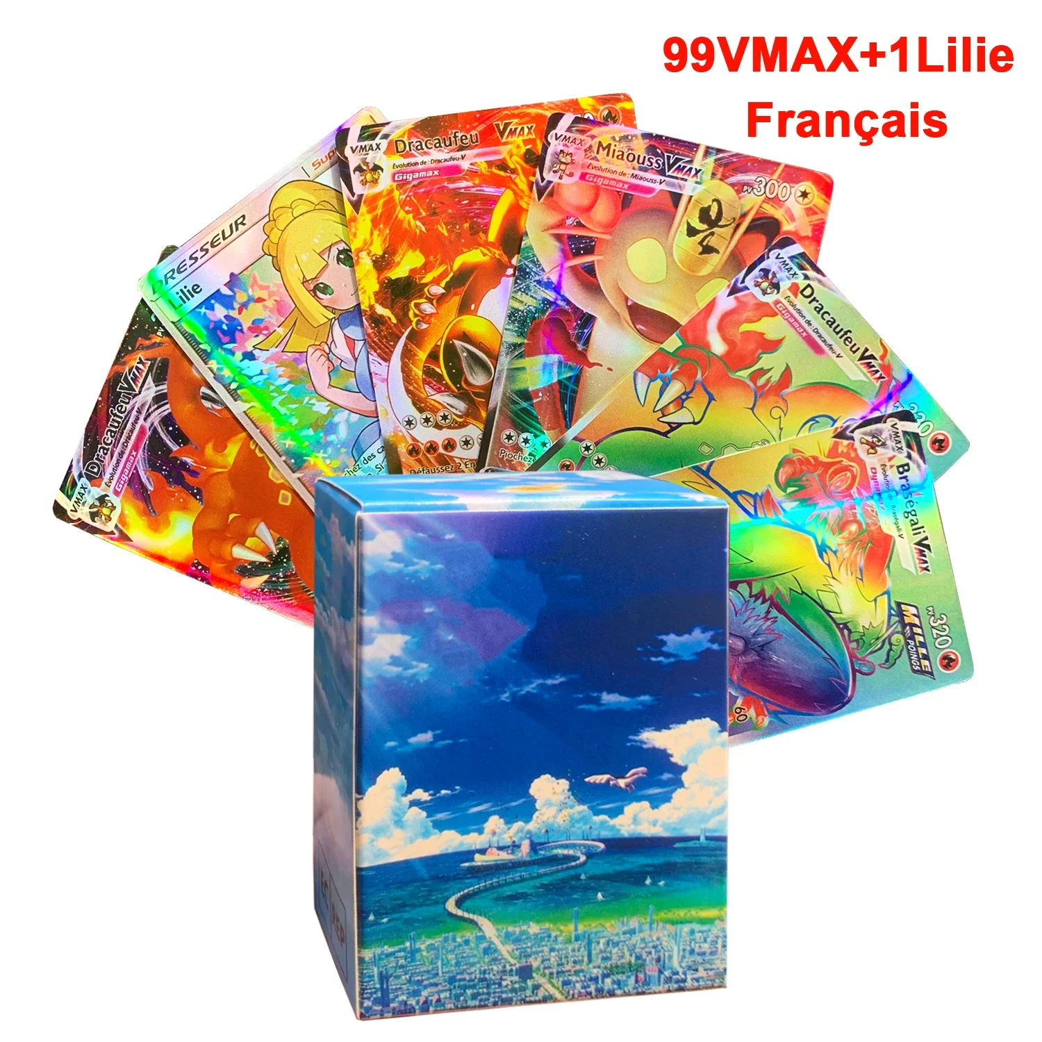 New English French Spanish Cards Vmax EX GX Vstar Charizard Pikachu ...