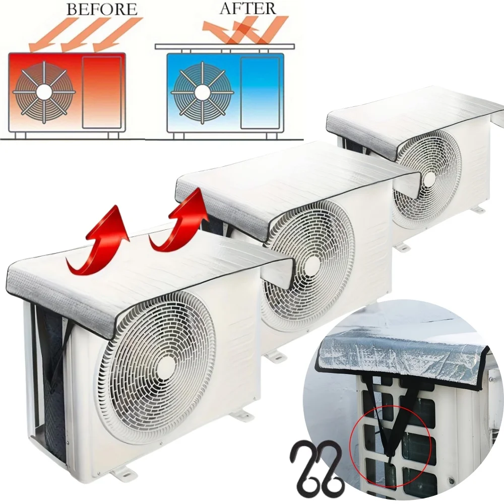 1/3pcs Durable AC Unit Cover Weather-proof Air Conditioner Shield ...