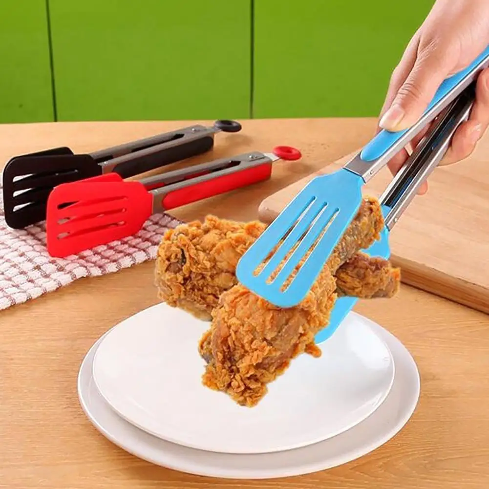 Practical-Stainless-Steel-Tongs-Light-Kitchen-Tongs-Sturdy-Multi ...