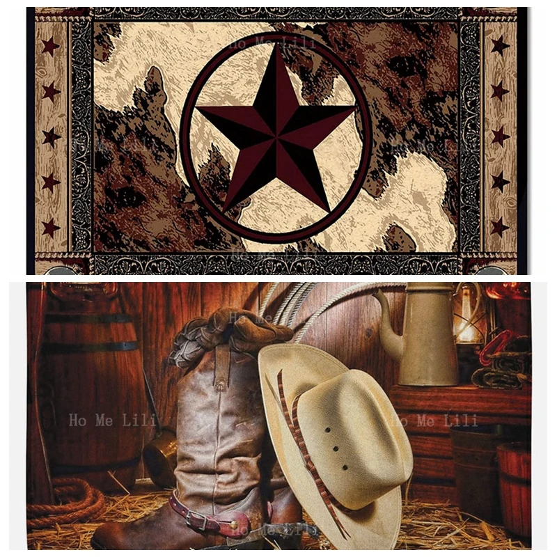Western american texas star no painel de madeira rústico rodeo ...