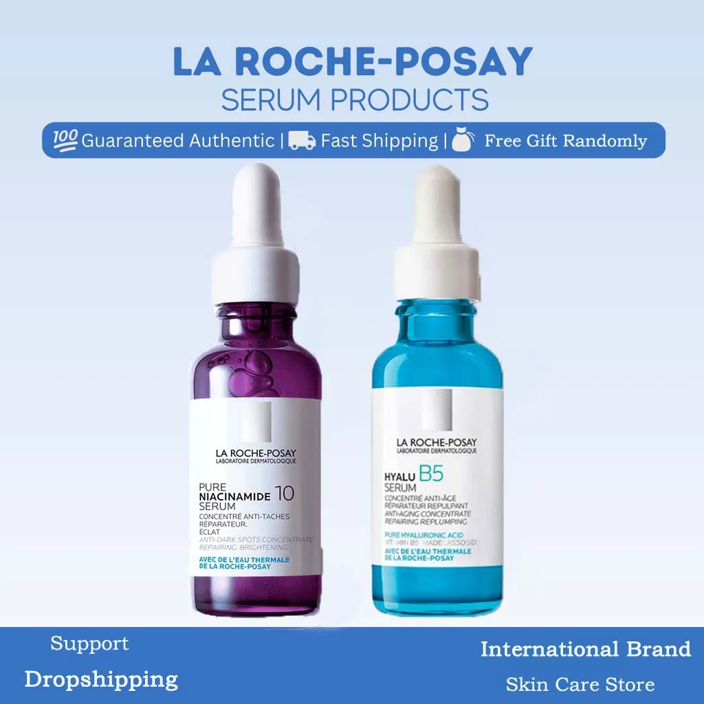 2PCS-La-Roche-Posay-Pure-Niacinamide-10-Hyalu-B5-Serum-30ml-Whitening ...