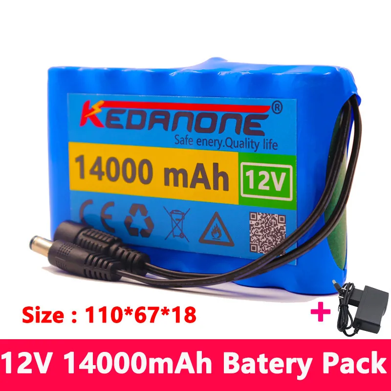 Original 18650 3s2p 12v 14000mah Li-ion Battery Rechargeable Dc 12.6 V ...