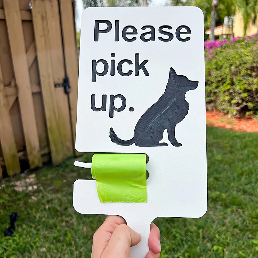 I-Saw-It-Dog-Poop-Sign-With-Bag-Holder-Dog-Sign-Please-Clean-Up-Your ...