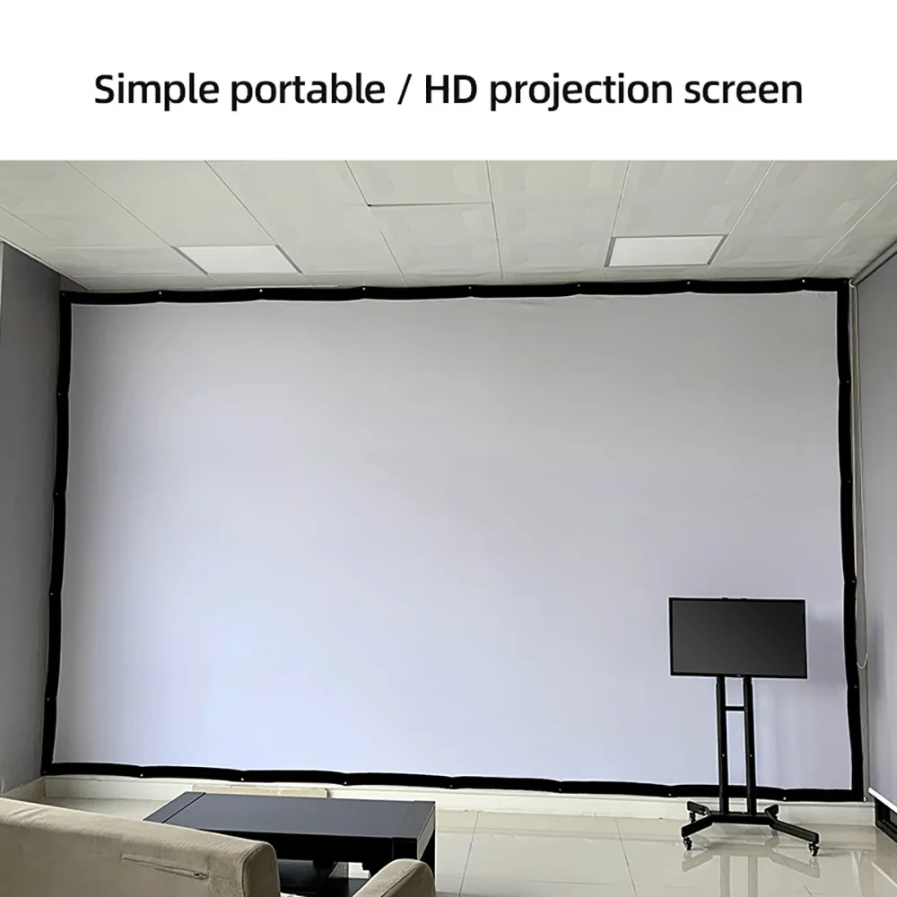 150-180-inch-16-9-Reflective-Fabric-Projector-Screen-Upgrade-Thicker ...