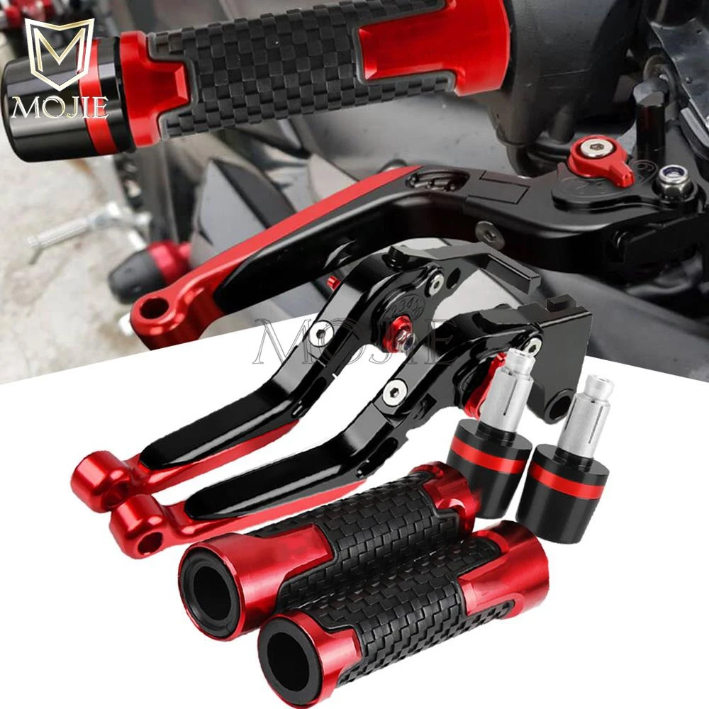 Motorcycle-CNC-Adjustable-Brake-Clutch-Levers-Handlebar-Hands-Ends ...