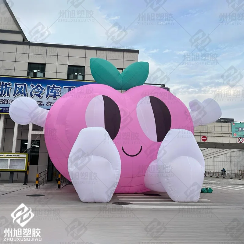 Giant-inflatable-cartoon-peach-doll-fruit-character-mascot-outdoor ...