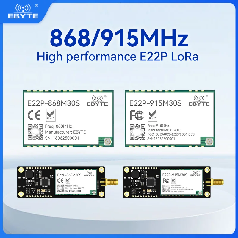 LoRa Wireless Module SX1262/SX1268 433/868/915MHz EBYTE E22P Series ...